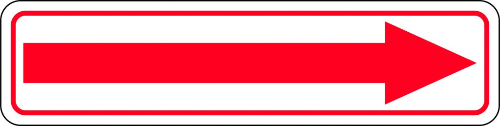 Generic Safety Red Right Arrow Signs | Self Adhesive | Safety Network