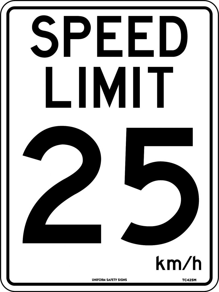 Speed Limit 25 | Safety Network