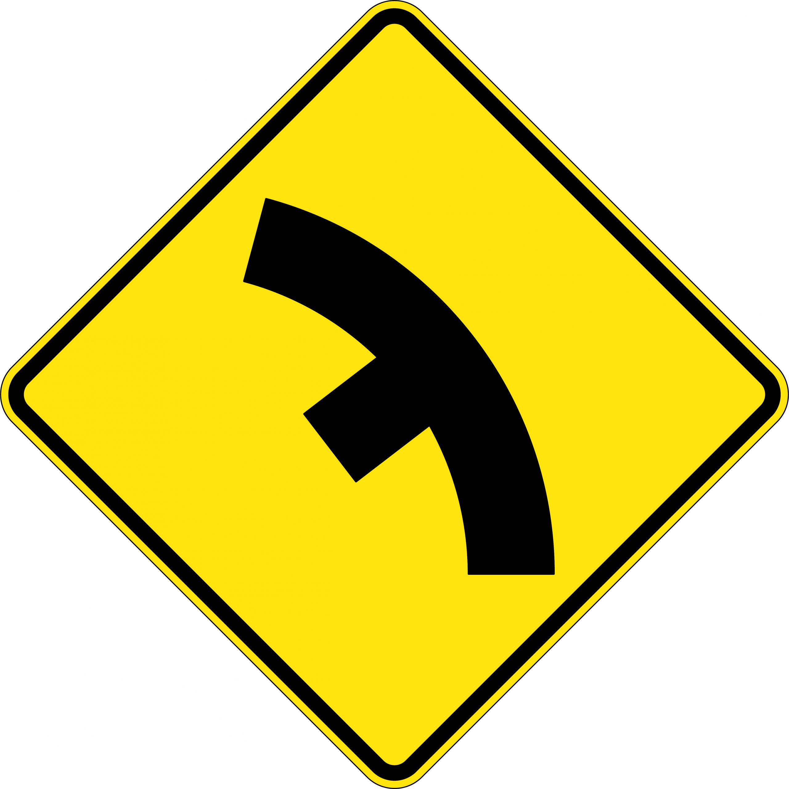 Side Road Ahead Sign